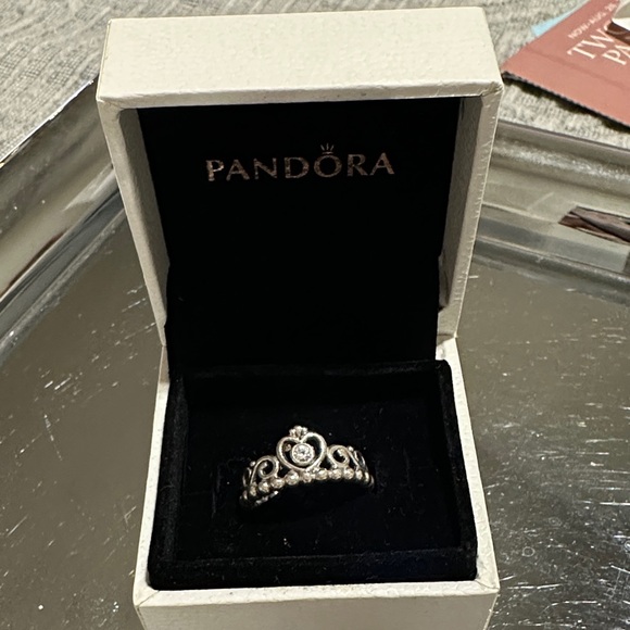 Pandora | Jewelry | Authentic Pandora Princess Tiara Crown Ring Size 5 ...